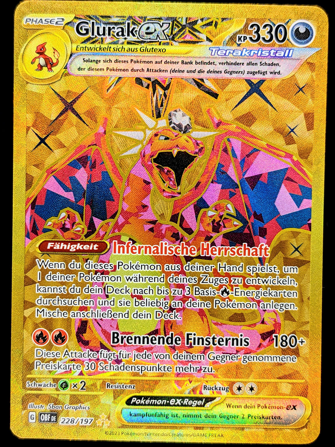 Glurak Ex Terakristall Gold 228/197 DE – Deckshop.de